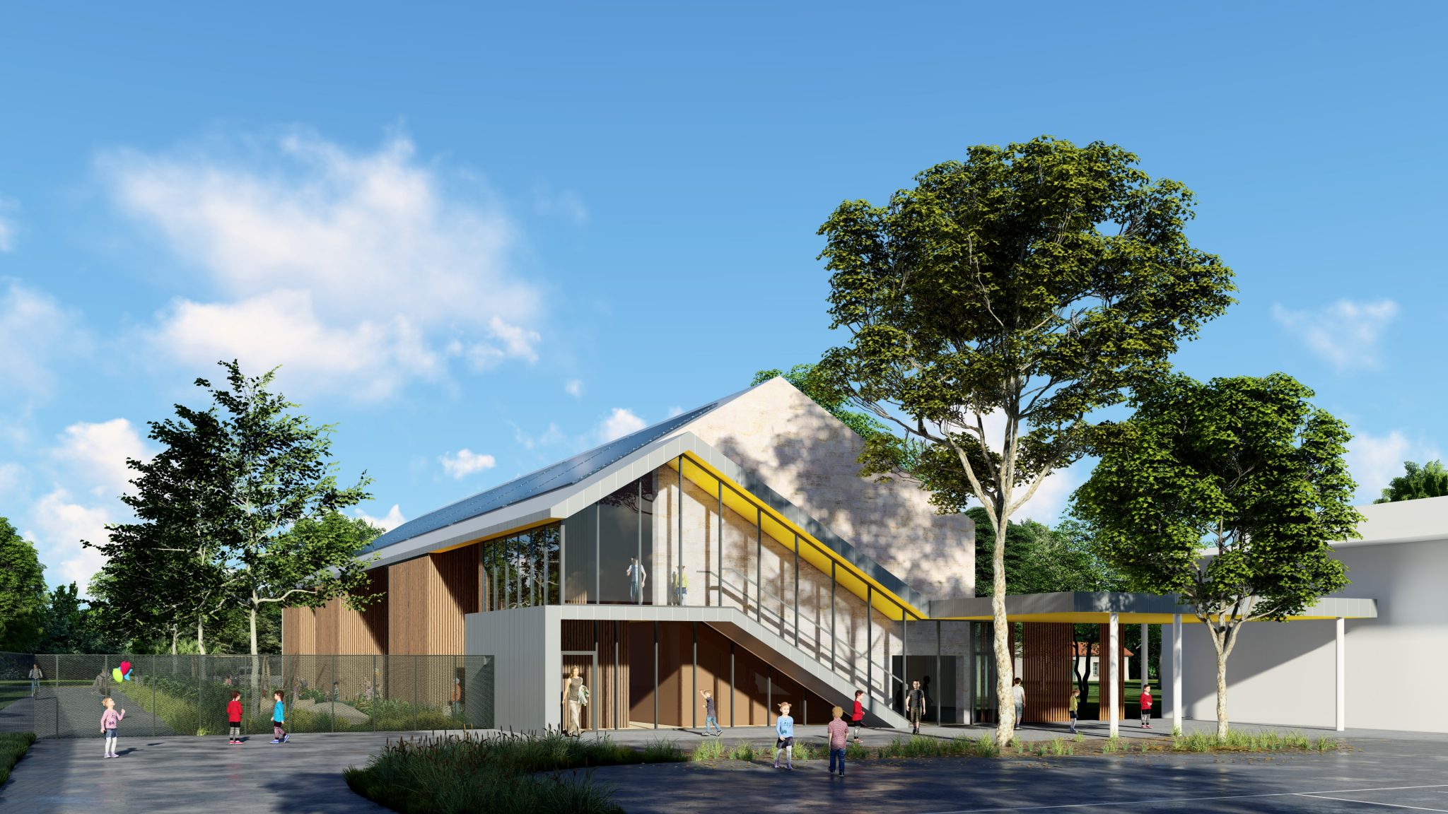 Travaux nouveau bâtiment ALSH - école - Neuillé-Pont-Pierre